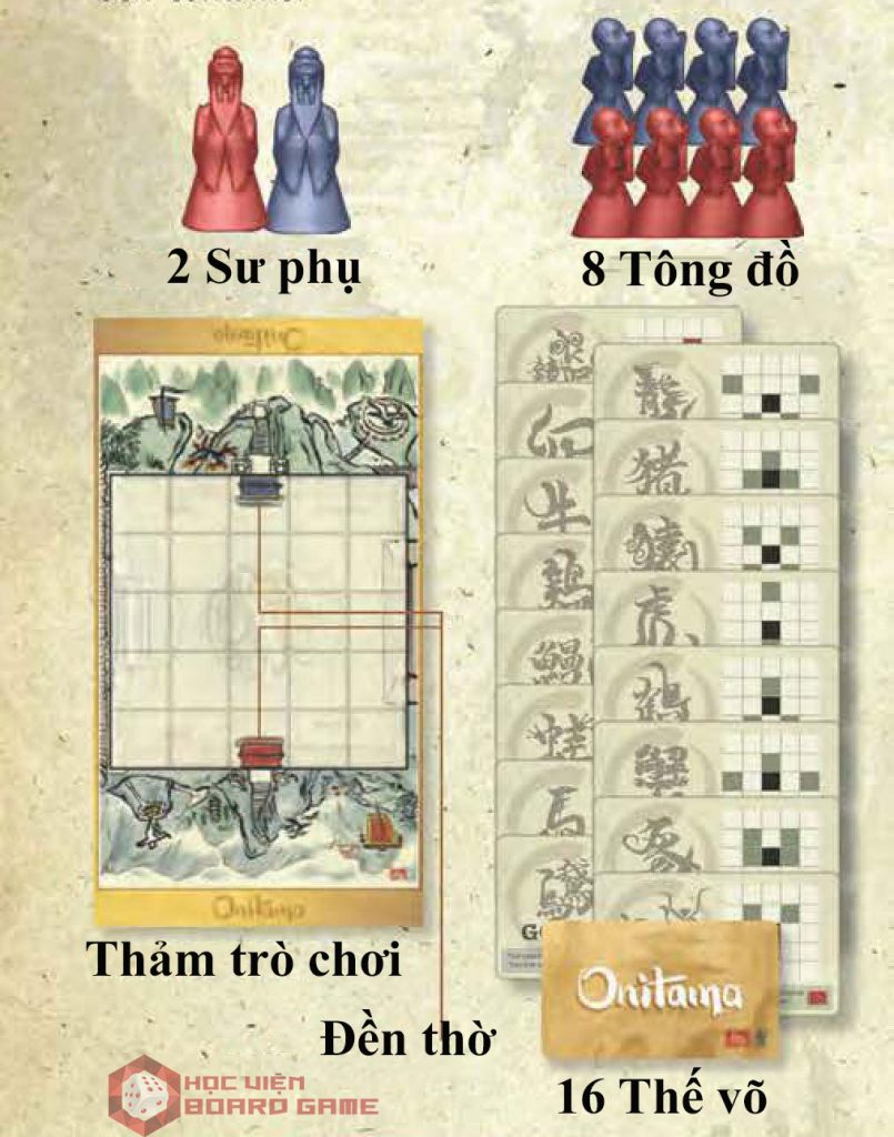 Hướng dẫn cách chơi boardgame Onitama chi tiết
